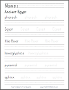 Ancient Egypt Miscellany | Student Handouts