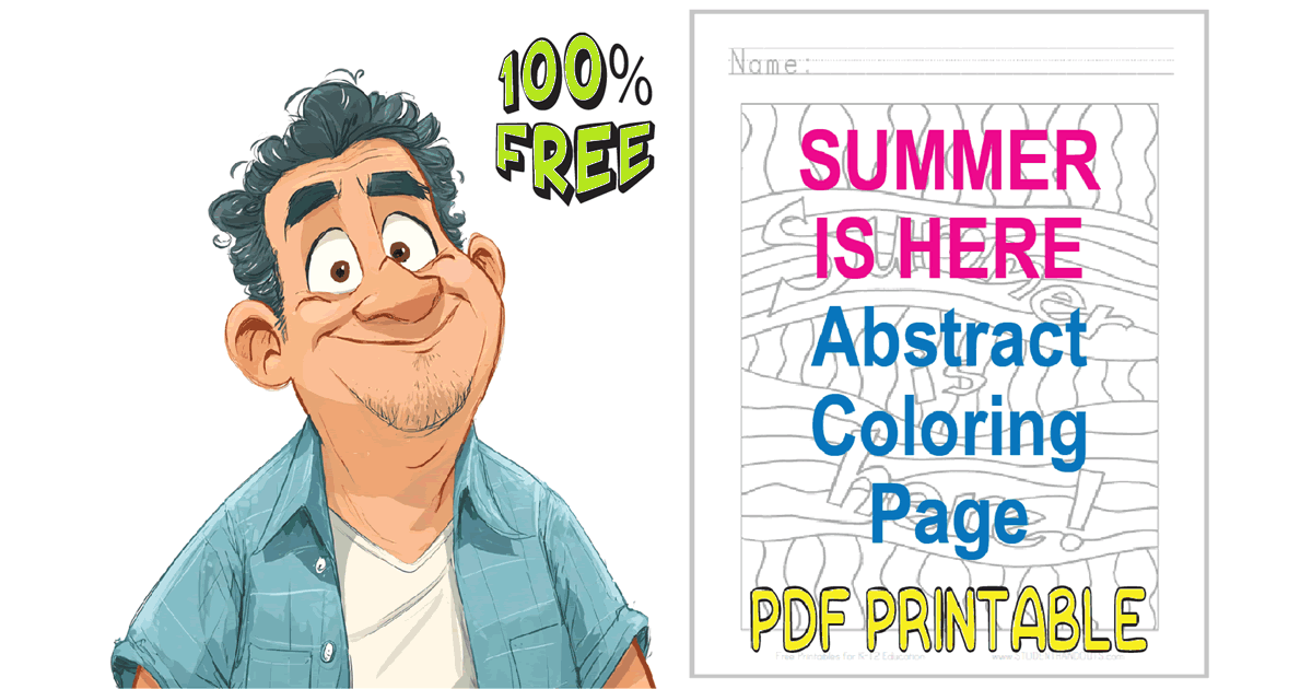 Summer Is Here Coloring Sheet | Student Handouts