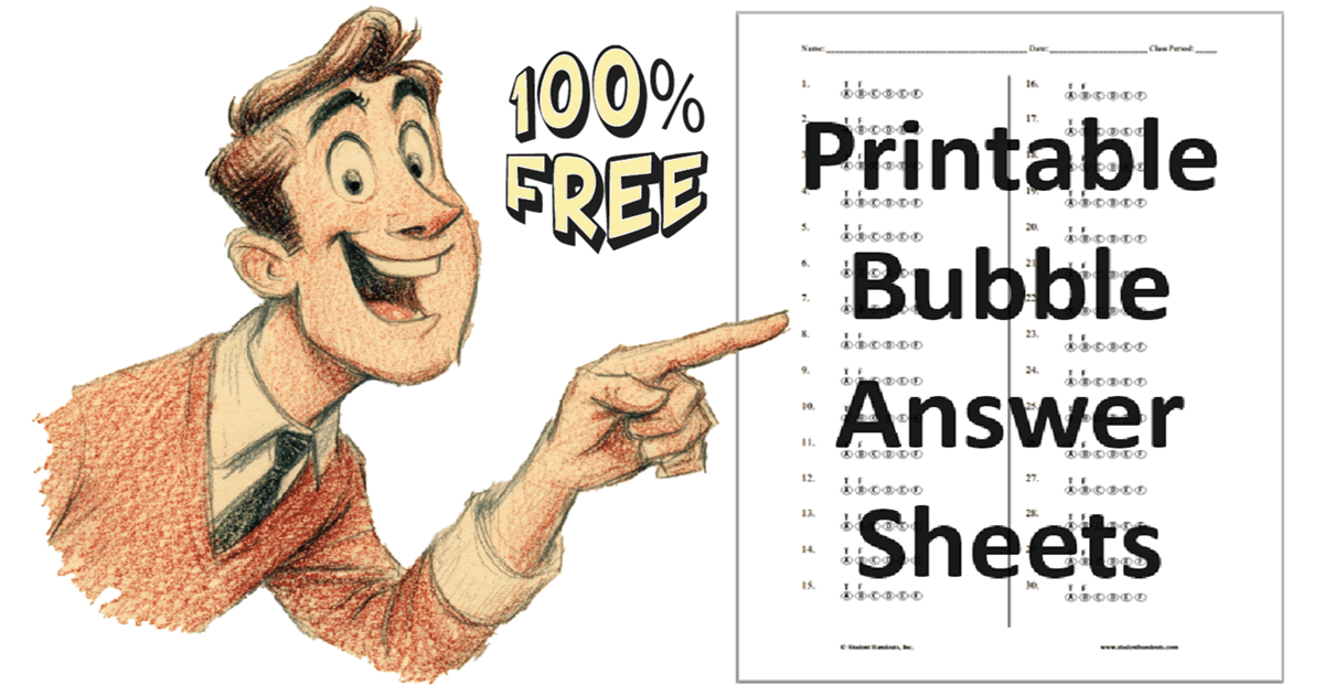 100 Bubble Answer Sheet Template On Screen Text Message After Effects