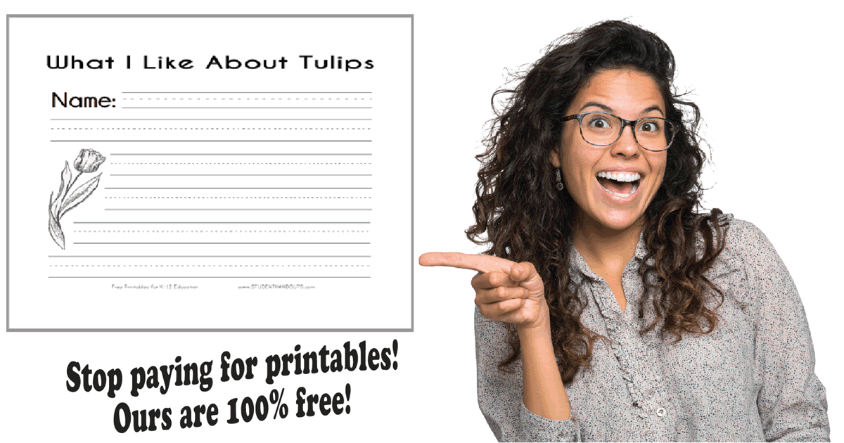 What I Like About Tulips Writing Prompt | Student Handouts