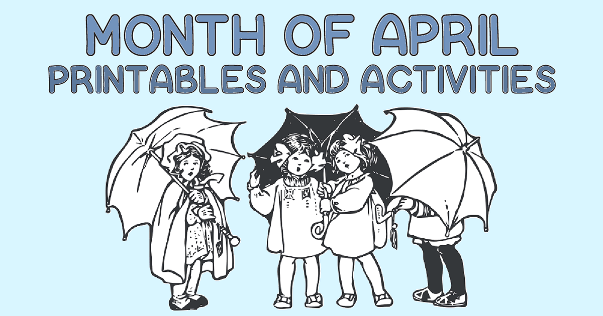 Month of April Printables and Activities | Student Handouts
