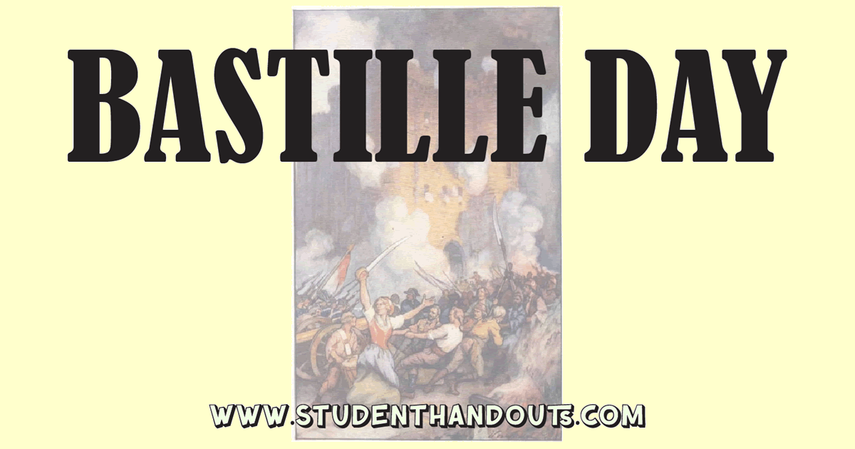 Bastille Day Printables and Activities | Student Handouts