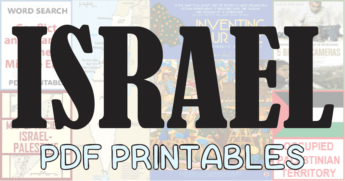 Israel Geography Education Materials | Student Handouts