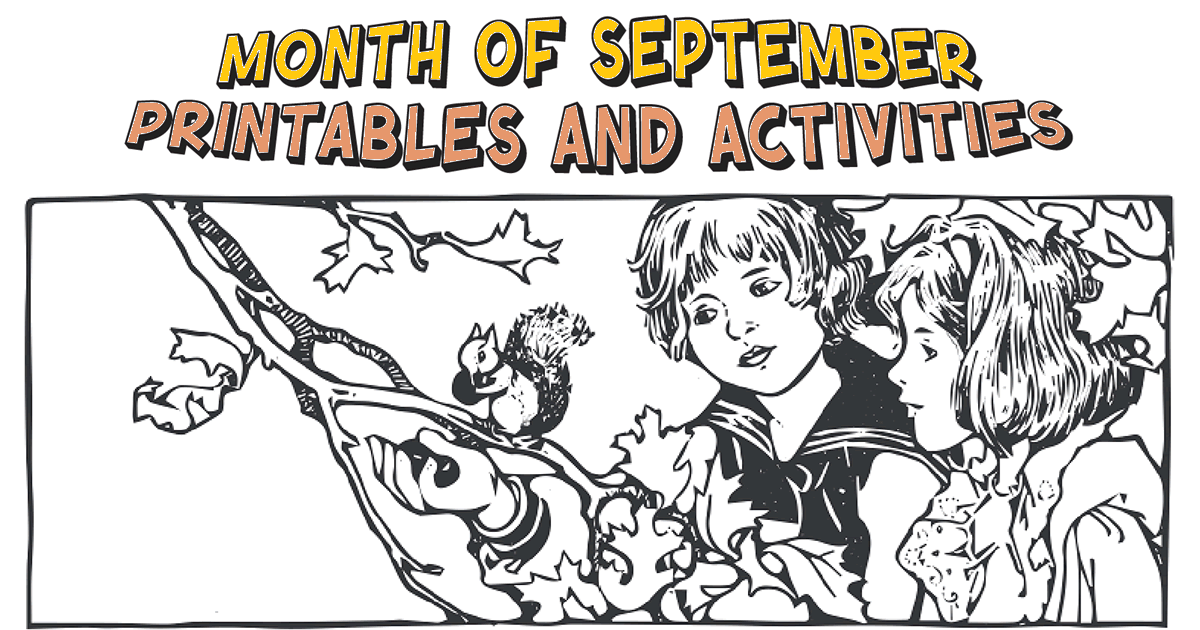 Month of September Printables and Activities| Student Handouts