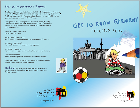 Germany Coloring Book for Children | Student Handouts
