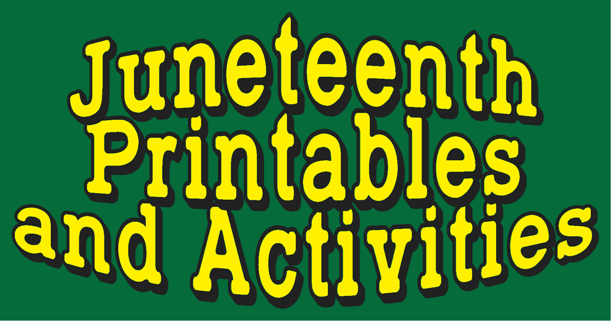 Juneteenth Printables and Activities | Student Handouts