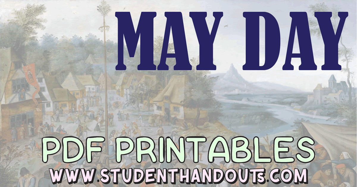 May Day Printables and Activities | Student Handouts