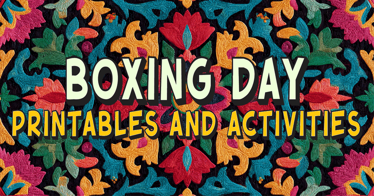 Boxing Day Printables and Activities | Student Handouts