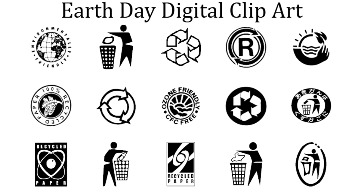 Earth Day Digital Clip Art | Student Handouts
