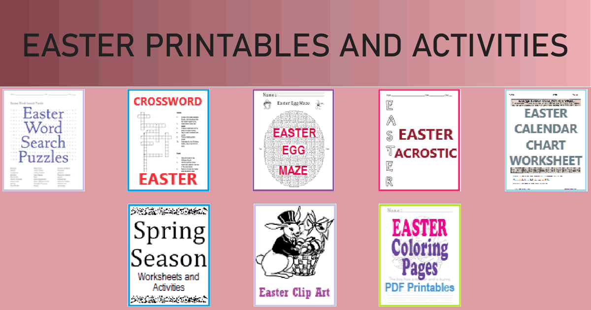 Easter Printables and Activities | Student Handouts