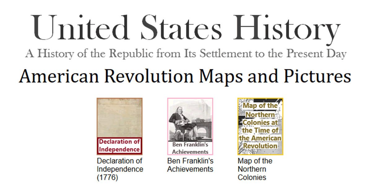 American Revolution Maps and Pictures | Student Handouts