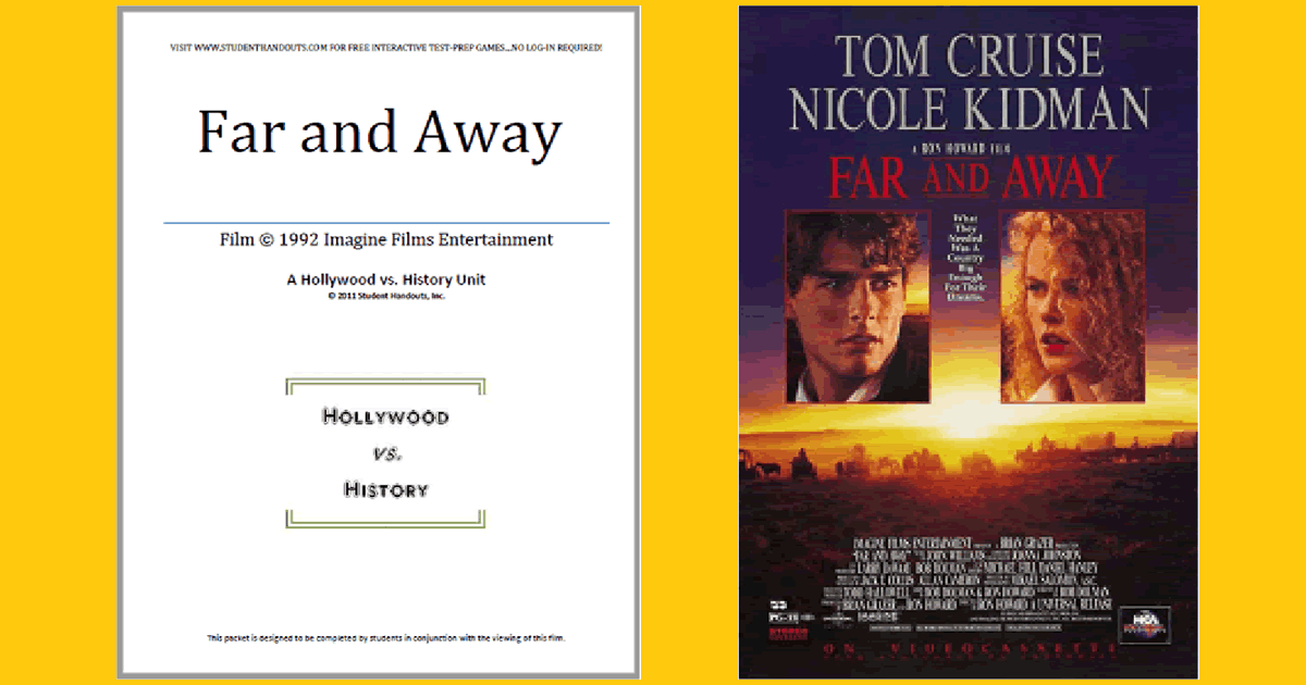Far and Away (1992) Hollywood vs. History Workbook | Student Handouts