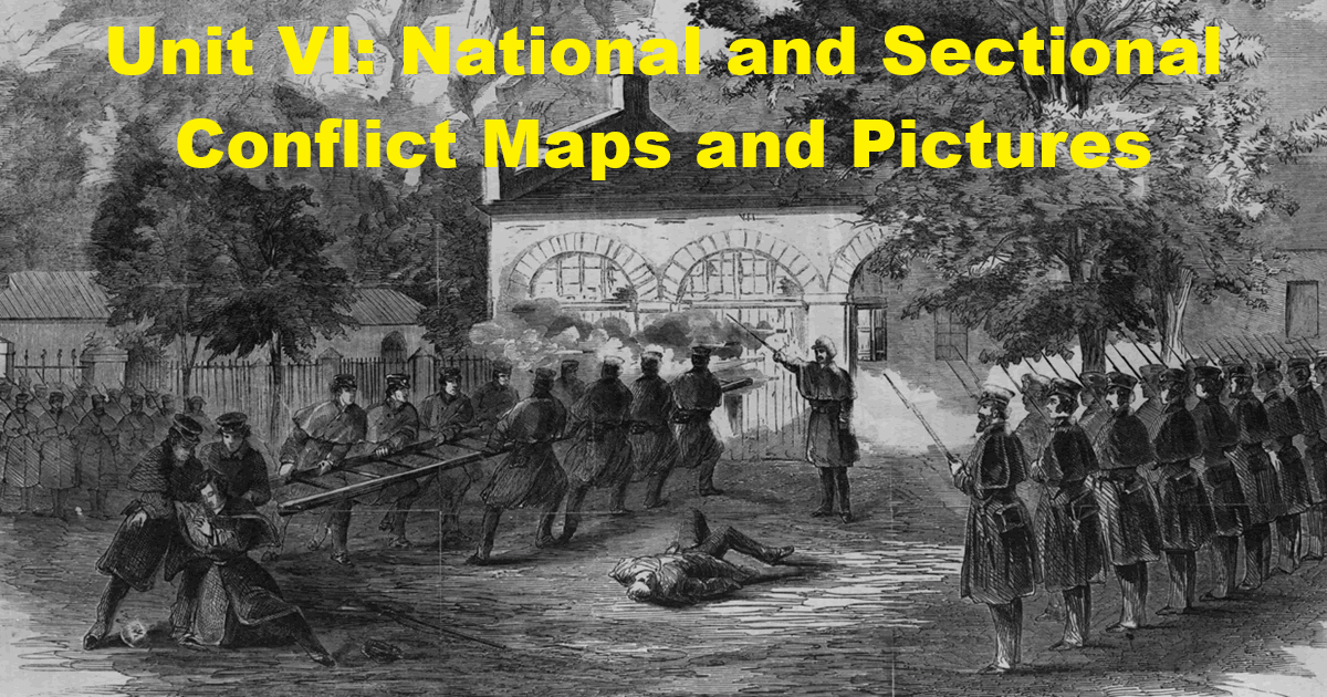 National and Sectional Conflict Maps and Pictures | Student Handouts