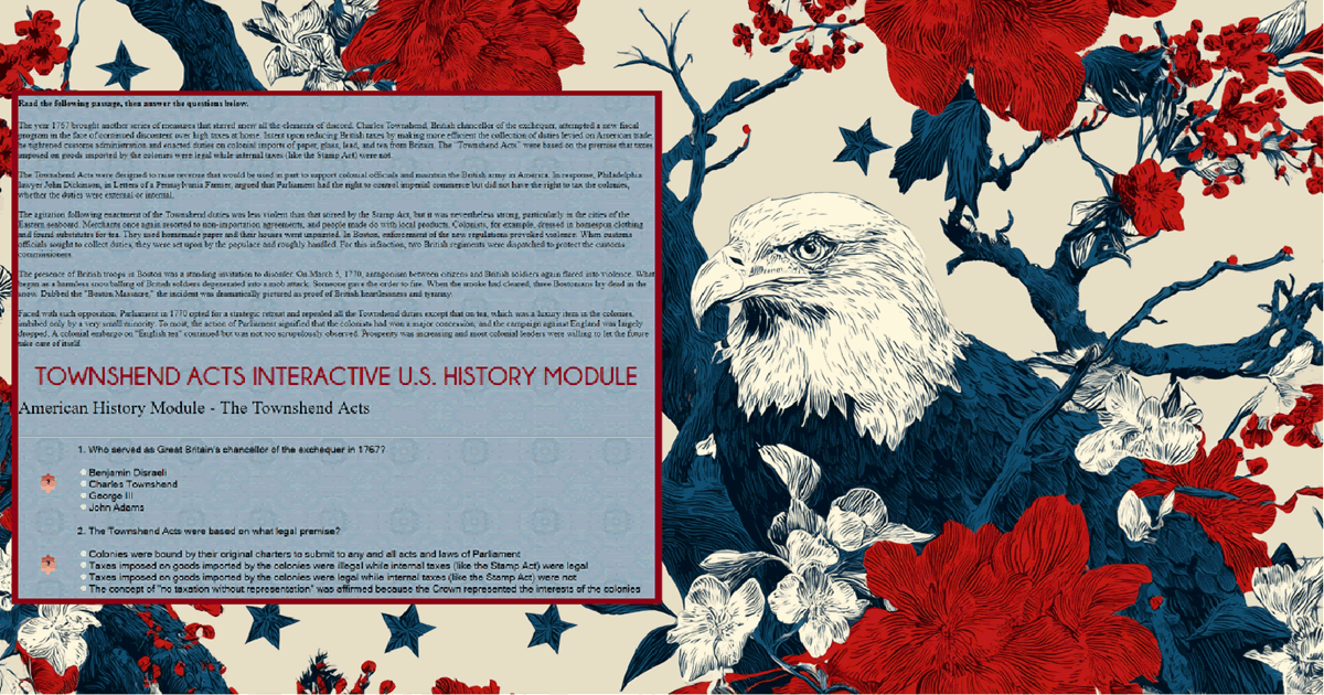 Townshend Acts Interactive Module | Student Handouts