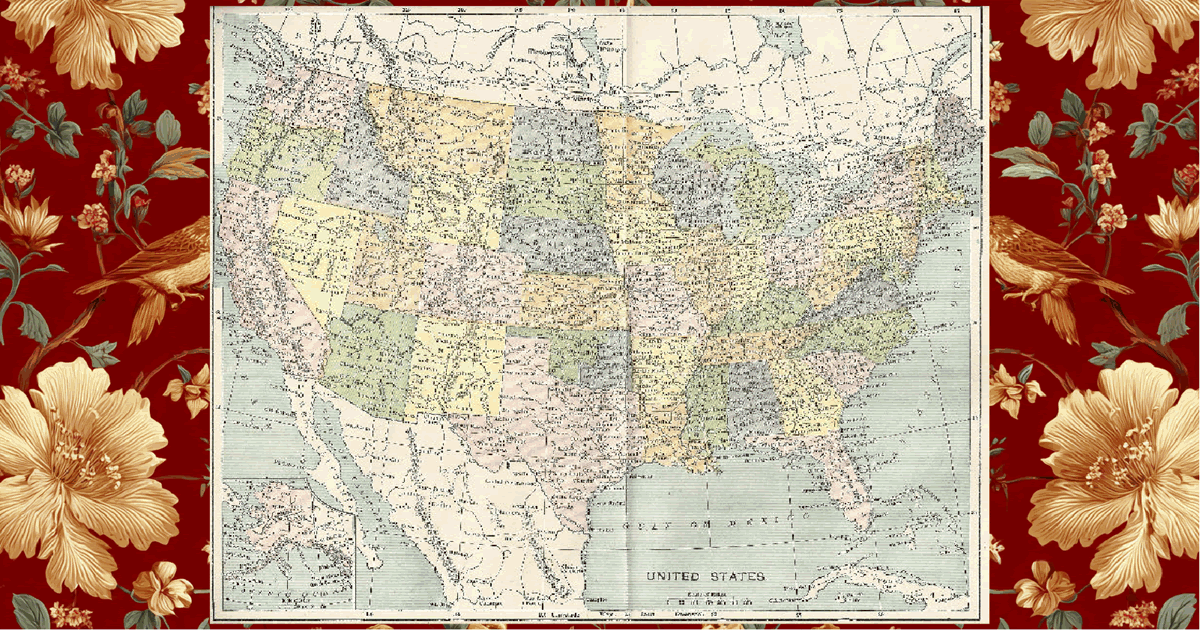 Map of the United States in 1896 | Student Handouts