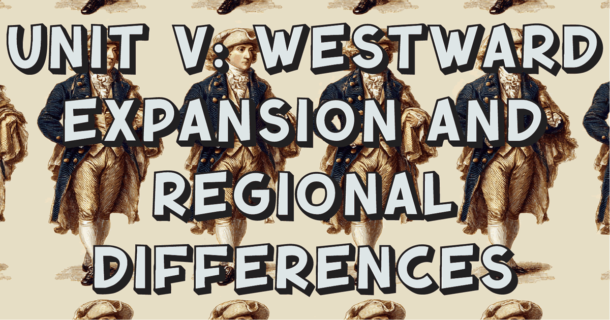 Westward Expansion and Regional Differences Educational Materials ...