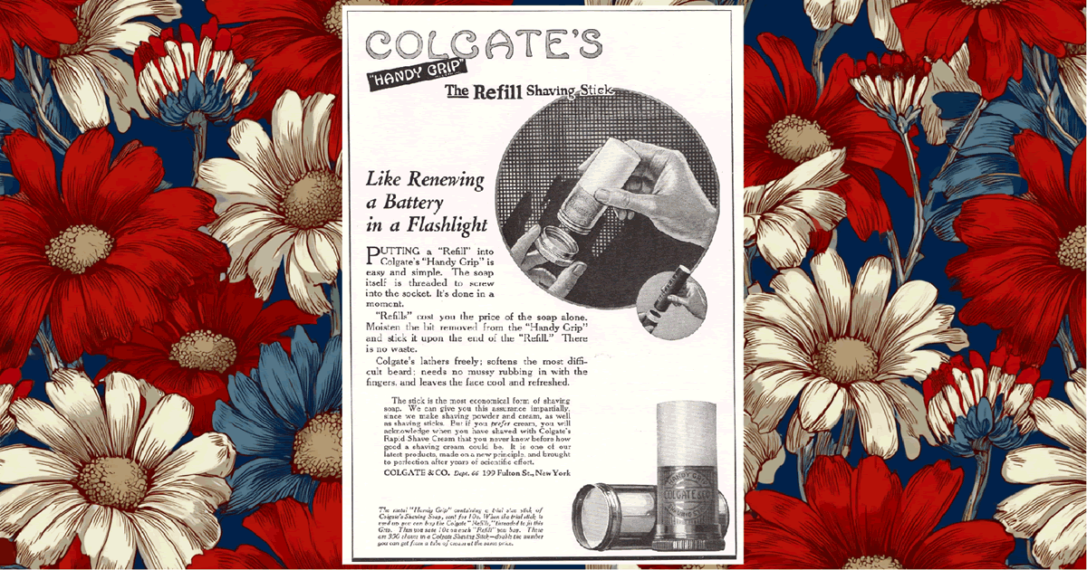 Colgate's "Handy Grip" Refill Shaving Stick Ad | Student Handouts