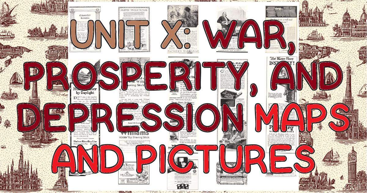War, Prosperity, and Depression in U.S. History Maps and Pictures ...