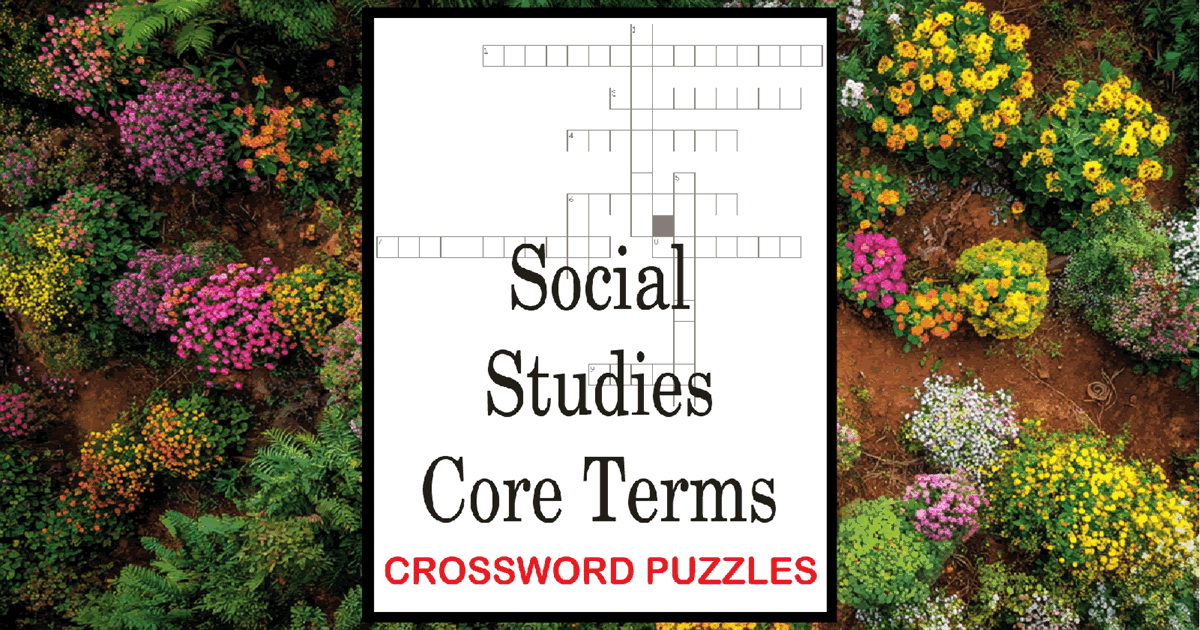 Social Studies Core Terms Crossword Puzzles | Student Handouts