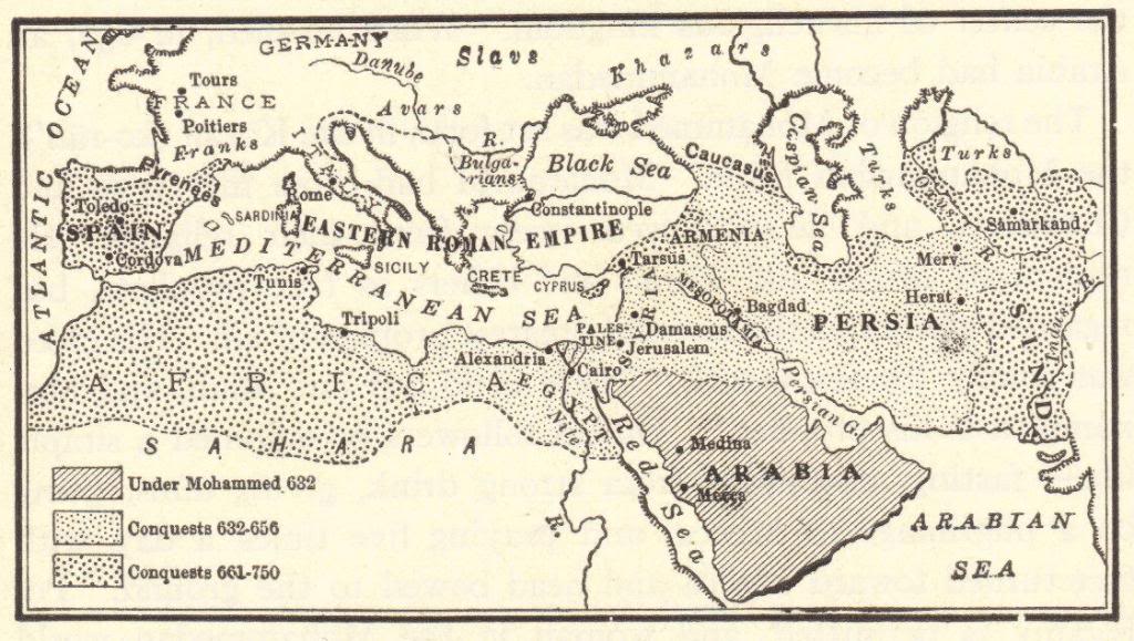 Islamic Empire On World Map Beautiful View
