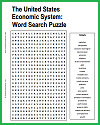 U.S. Economy Vocabulary Terms Worksheet | Student Handouts