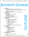 Ancient Greece Outlines and Powerpoints | Student Handouts