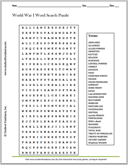World War 2 Word Search Puzzle Worksheet Activity By Puzzles To Print World War Ii Word Search 