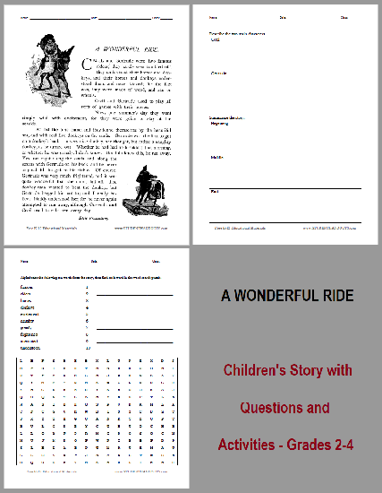 A Wonderful Ride Short Story Workbook | Student Handouts