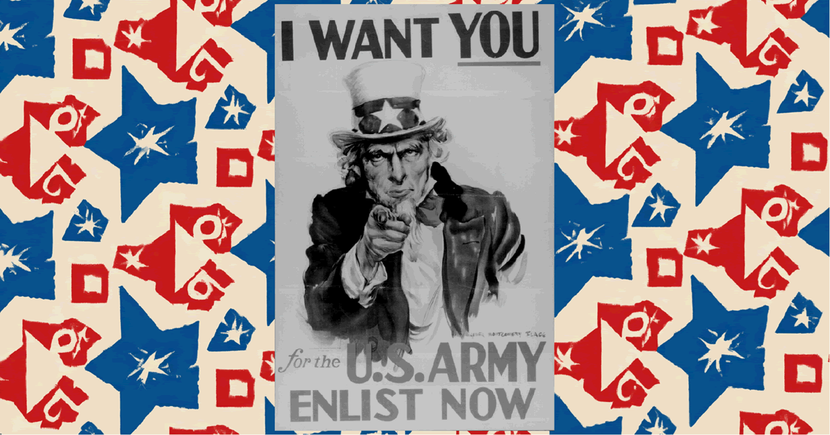 Uncle Sam Military Recruitment Poster | Student Handouts