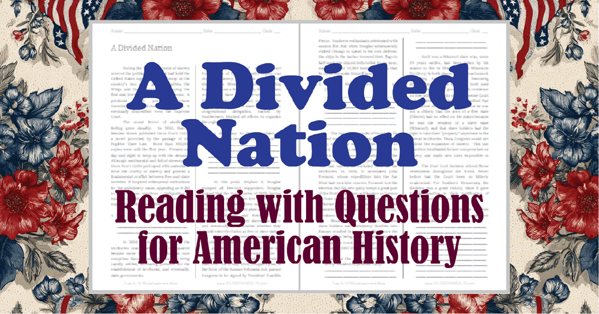 A Divided Nation Reading with Questions | Student Handouts