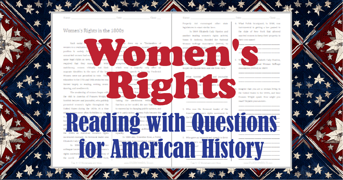 Women's Rights Reading with Questions | Student Handouts