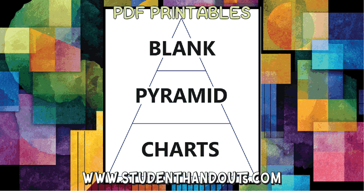Blank Printable Pyramid Charts | Student Handouts