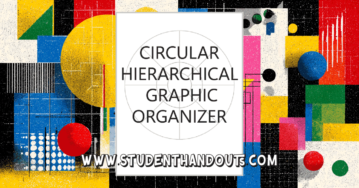 Circular Hierarchical Eight-Compartment Graphic Organizer | Student ...