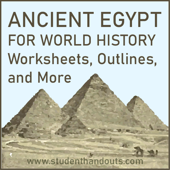 Ancient Egypt Educational Materials | Student Handouts