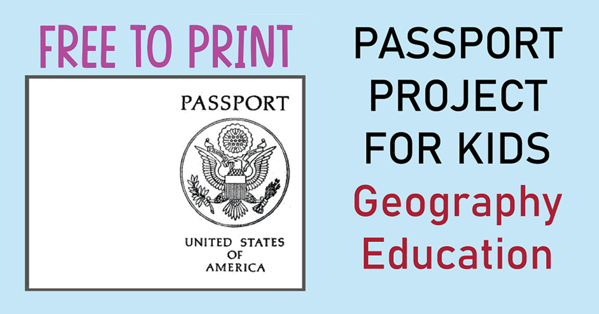 DIY Passport Project Printables | Student Handouts