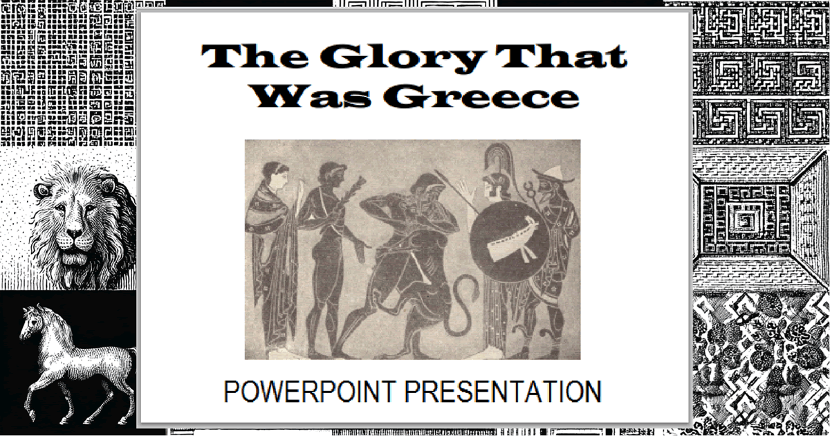 Glory That Was Greece PowerPoint Presentation | Student Handouts